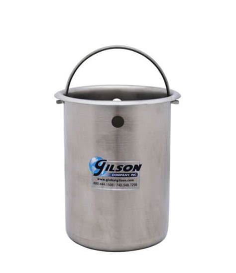 1000ml Stainless Steel Container For Pulp Density Scale Gilson Co