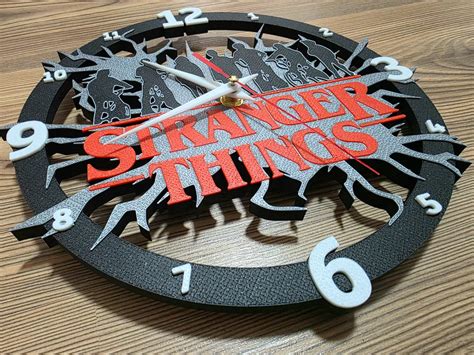 Stranger Things Wall Clock Free 3d Print Model Makerworld
