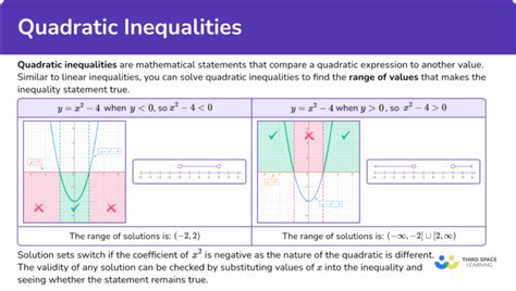 Quadratic Inequalities - Math Steps, Examples & Questions