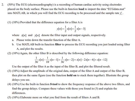 Solved The ECG Electrocardiography Is A Recording Chegg