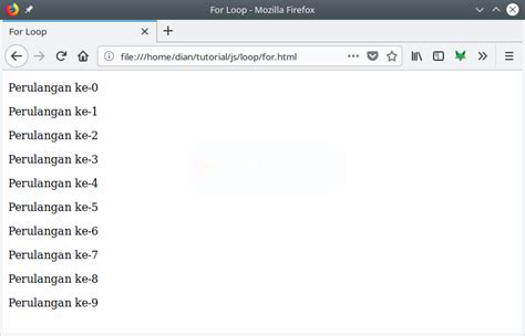Belajar Javascript Mengenal 5 Macam Bentuk Perulangan Pada Javascript