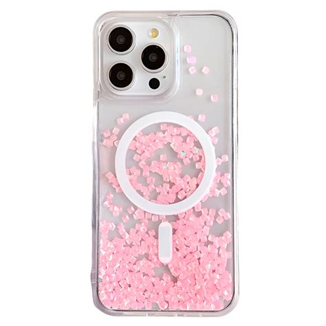 Soka Floating Diamond Magsafe Case Suits IPhone Pro Max Pink Online Pop Phones Australia