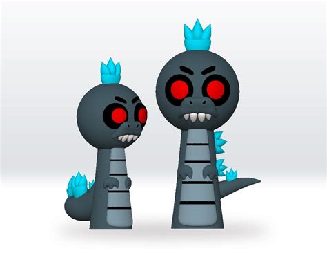 📁 Sprunki Godzilla Stl File 3d Model Character Fanart・ Stl File For 3d