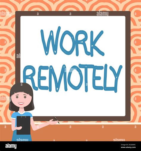 Writing Displaying Text Work Remotely Business Approach Work Remotely