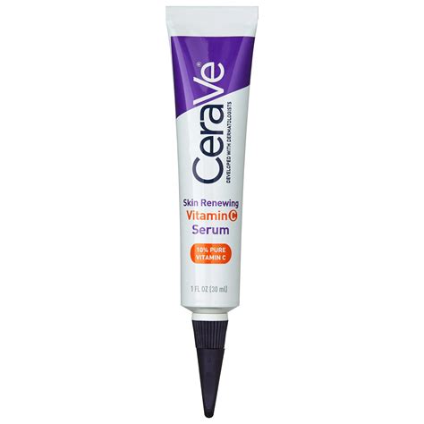 Cerave Skin Renewing Vitamin C Serum With Hyaluronic Acid And 10 Pure