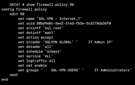 Fortigate Policy Not Applying Correctly R Fortinet