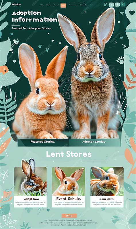 horizontal scrolling layout web with rabbit figma effect mod autumn