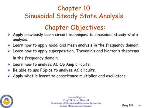 Ppt Chapter 10 Sinusoidal Steady State Analysis Powerpoint