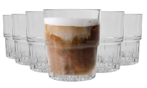 Pack Of Six Duralex Empilable Stackable Drinking Glasses Groupon