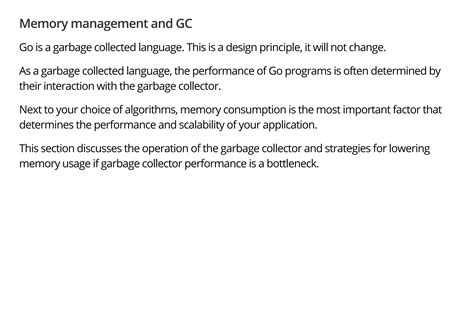 Go Techniques For Writing High Performance Go Applications Ppt