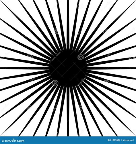 Radiating Lines Starburst Pattern Radial Rays Beams Stock Vector Illustration Of Abstract