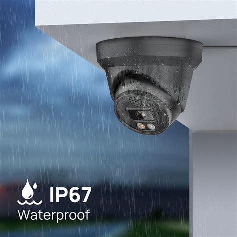 Continuous Recording Security Camera 4k 8mp Turret