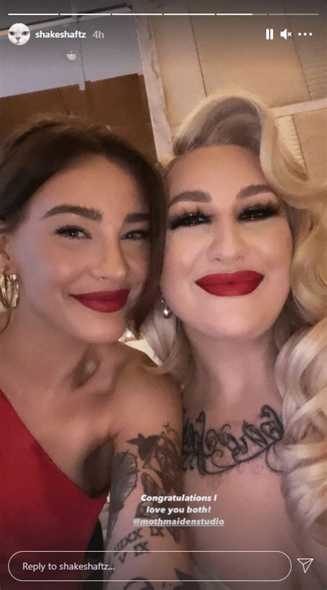 Sades Transgender Son Izaak Kisses Fiancée In A Red Dress In Pics From
