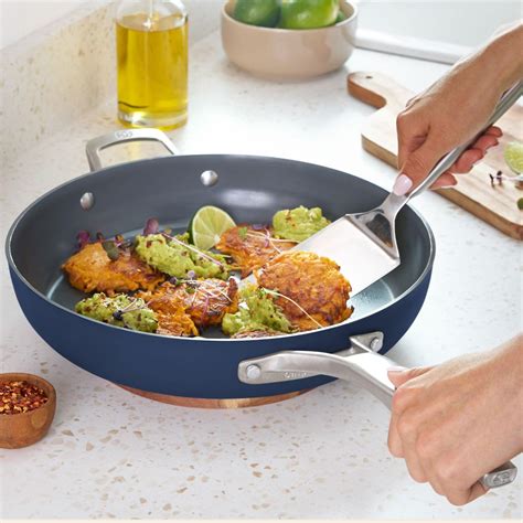 Calphalon Premier Ceramic Nonstick Fry Pan With Lid Zola