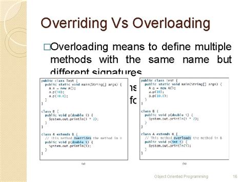 Inheritance And Polymorphism Object Oriented Programming 1 Inheritance