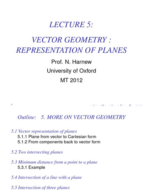 lecture5 handout pdf euclidean vector line geometry