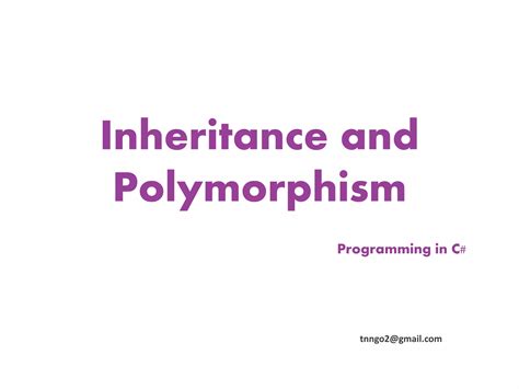 7 Inheritance And Polymorphism Ppt
