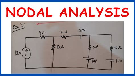 Nodal Analysis with Current Source. How to Calculate Node Voltage in a ...