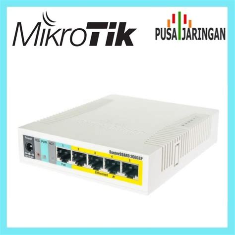 Jual Mikrotik Rb260gsp Switch Gigabit 5 Port Sfp Cage Swos Psu Poe Out Shopee Indonesia