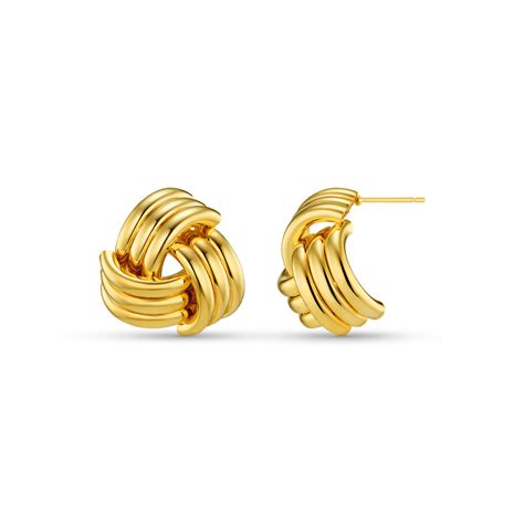 Interlocking Statement Stud Earrings
