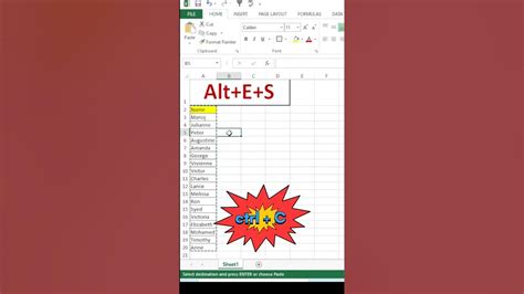 Mastering Excel Transpose Function Altes And Ctrlc For Copying Data Tutorial Excel Youtube