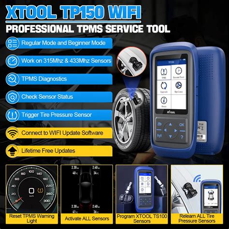 Xtool Tp150 Tire Pressure Monitoring System Obd2 Tpms Diagnostic