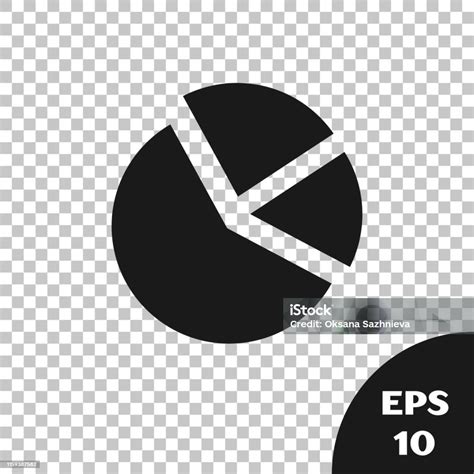 투명 한 배경에 격리 된 검은 색 원형 차트 인포 그래픽 아이콘입니다 다이어그램 차트 기호입니다 벡터 일러스트레이션 0명에 대한 스톡 벡터 아트 및 기타 이미지 Istock