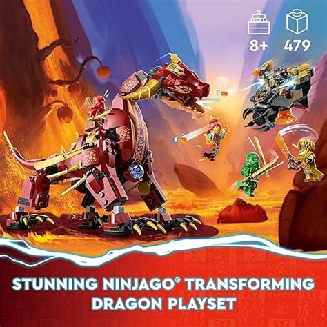 Lego Ninjago Heatwave Transforming Lava Dragon 71793 Building Toy Set