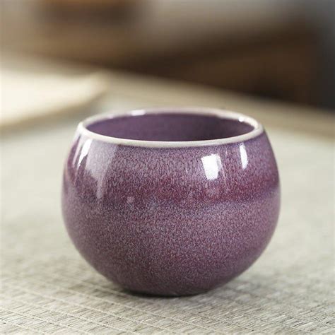 Oriental Handcrafted Ceramic Rounded Tea Cup Set Masu