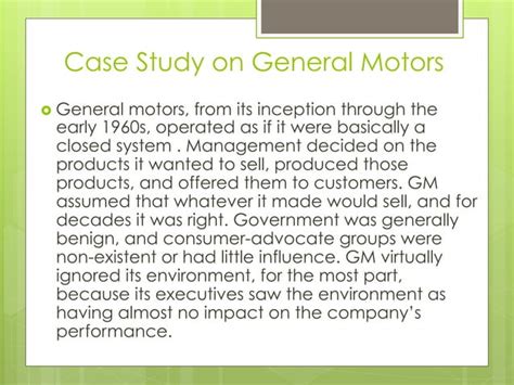 Systems Approach Theory With Case Study Pdf Automotive Industry