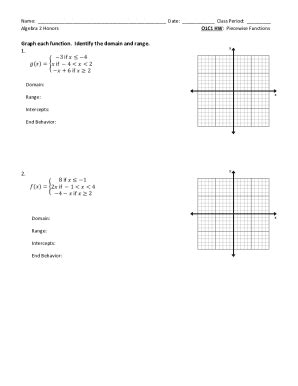 Fillable Online Graph Each Function Identify The Domain And Range Fax Email Print