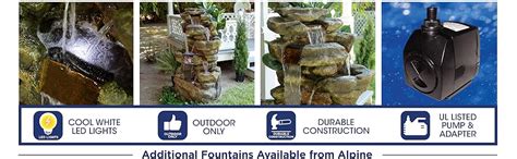 Alpine Corporation Tzl198 Outdoor Floor 6 Tiered Rock