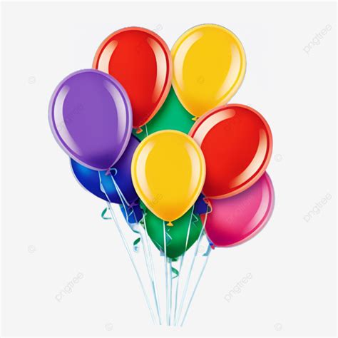 생일 축하합니다 다채로운 풍선 생일 축하 해요 생일 풍선 생신 Png 일러스트 및 Psd 이미지 무료 다운로드 Pngtree