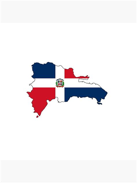 Dominican Republic Flag Map Pin For Sale By Cacaodesigns Redbubble