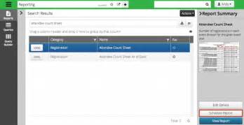 How Do I Schedule A Report Or Query To Run Circuitree