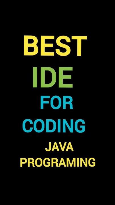 Best Ide For Developer Computerscience Java Developertool