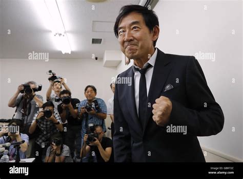 Japanese Actor And Television Personality Junichi Ishida Speaks During A Press Conference In