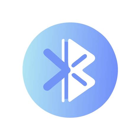 Bluetooth Broadcast Icon Colored Shapes Gradient Premium Ai Generated Vector