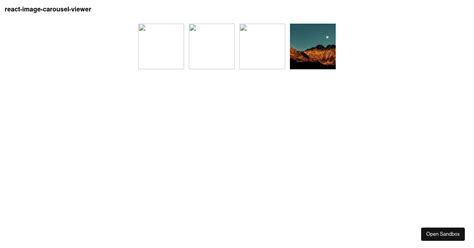 React Image Carousel Viewer Example 1 Forked Codesandbox