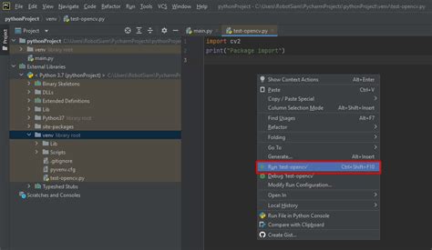 โปรแกรมแรก OpenCV Python บน Windows รบทาโปรเจค Arduino