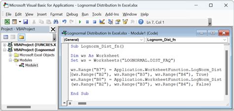 lognormal distribution in excel formula examples how to use