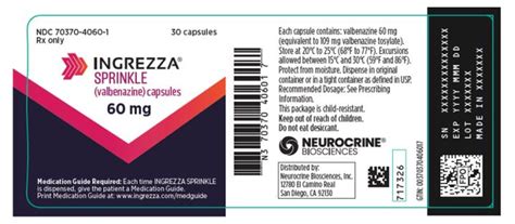 Ingrezza Package Insert Prescribing Information