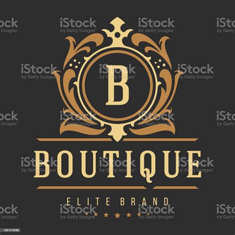 로고타입 또는 배지 디자인을 위한 럭셔리 로고 템플릿 벡터 오브젝트 갈색에 대한 스톡 벡터 아트 및 기타 이미지 갈색 고급