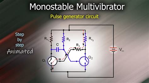 Monostable Multivibrator Circuit Explained In Detail Using Bjt Youtube