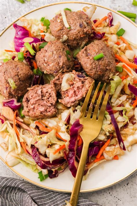 Egg Roll Meatballs With Slaw Paleo Whole30 What Great Grandma Ate