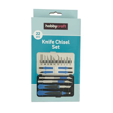 Precision Craft Knife And Chisel Set 22 Pieces Hobbycraft