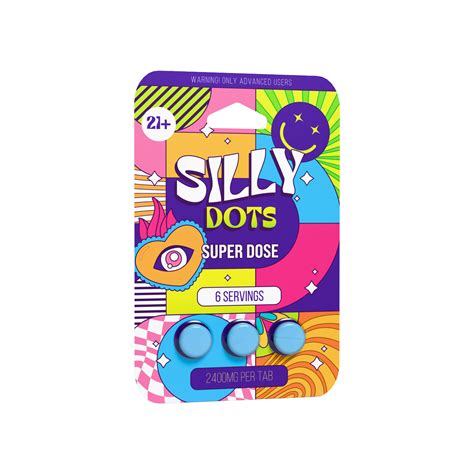 Silly Dots Super Dose 2400mg Tabs 3 Tabs Purple Organics
