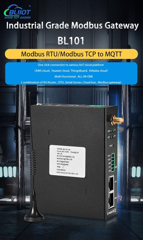 Modbus MQTT Gateway RS RS Data Acquisition Transparent For Smart City BL BLIIoT