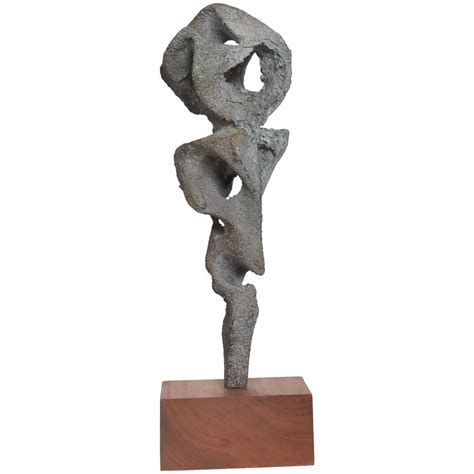 Mid Century Modern Abstract Bronze Sculpture Vso 1970 At 1stdibs