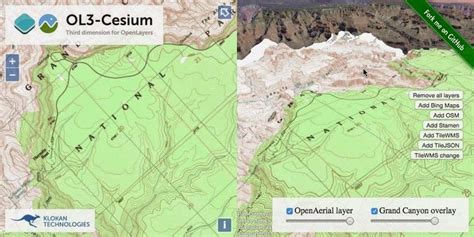 Ol3 Cesium Third Dimension For Openlayers Maptiler